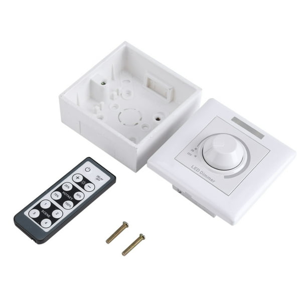 Regulador de intensidad de luz LED ajustable con control remoto IR para ...