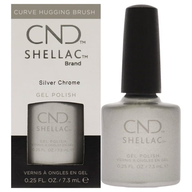 Esmalte de uñas CND Shellac Cromo plateado 0.25 oz | Walmart en línea