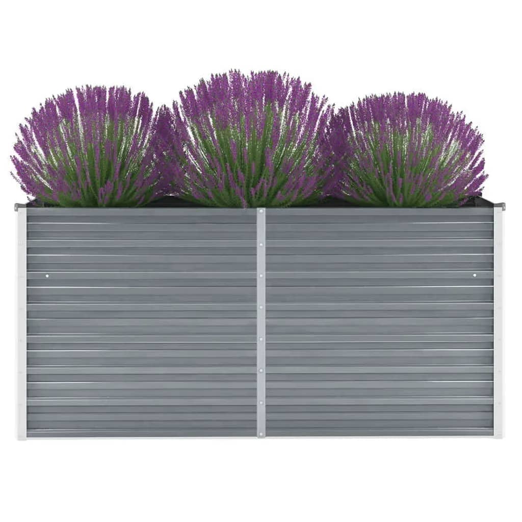 Click here for Vidaxl Garden Raised Bed Galvanised Steel 160x40x7... prices