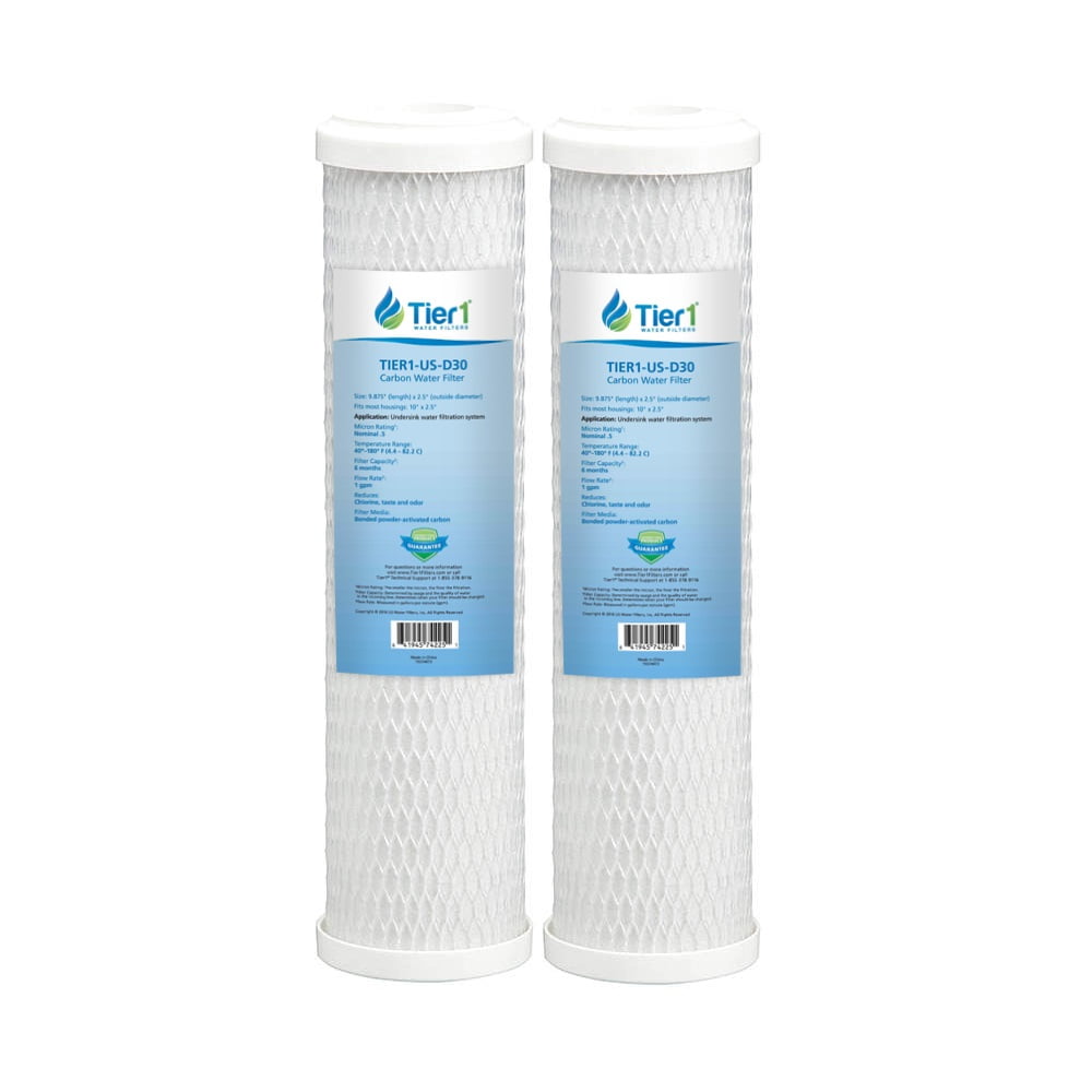 Tier1 CBC-10 0.5 Micron 10 x 2.5 Omnifilter CB3, GE FXUVC FXULC, Pentek ...
