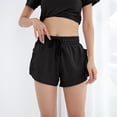Aeguzox Jean Shorts Womens Solid Casual Yoga Training Side Pocket ...