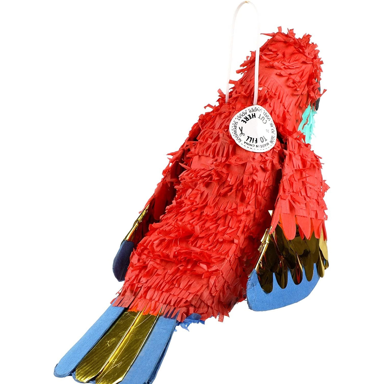 Small Parrot Bird Pinata for Kids Pirate Birthday, Tropical Hawaiian ...