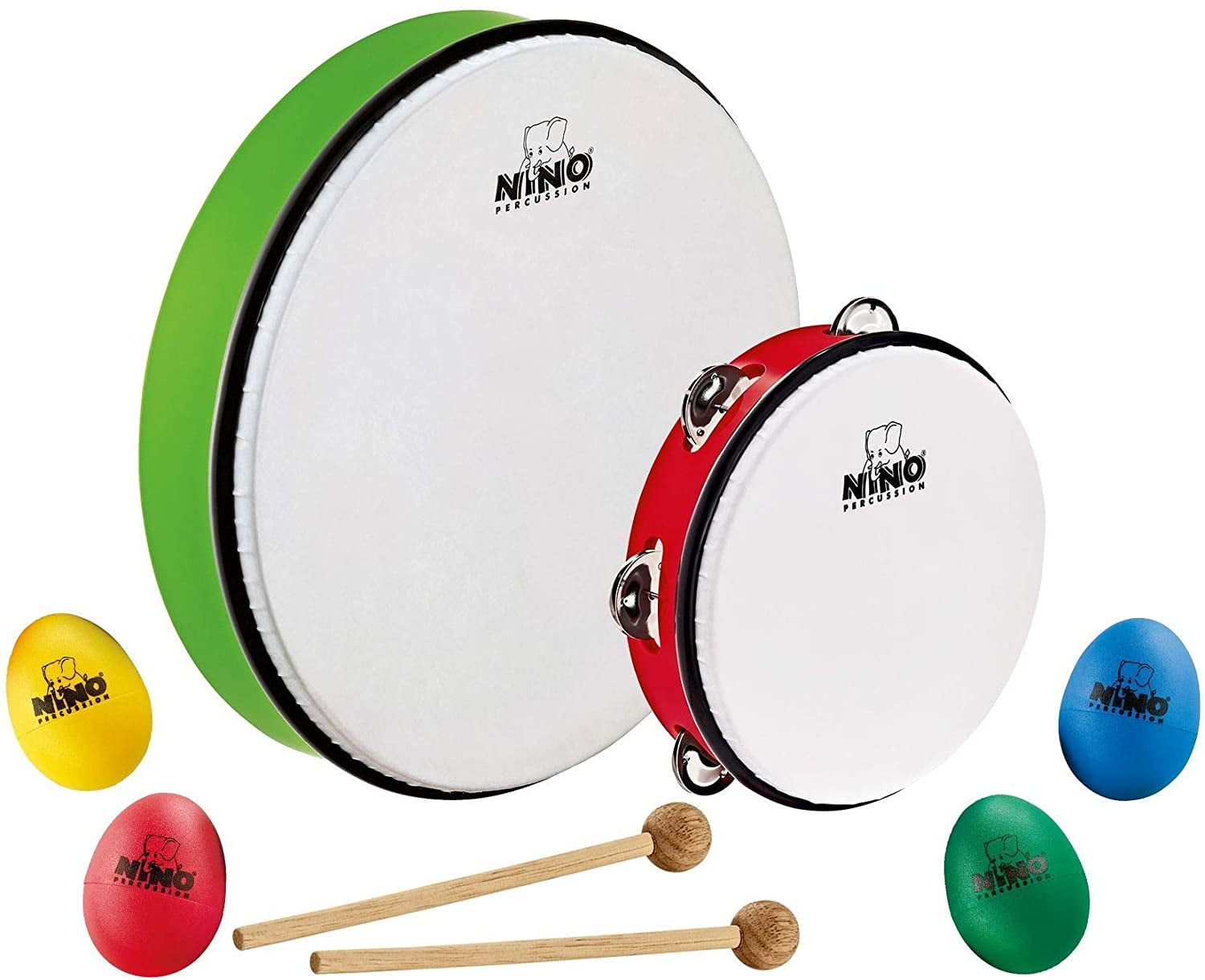 Nino Percussion Rhythm Set with 3 Pieces, Includes Egg Shakers ...