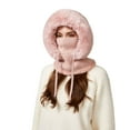 3-in-1 Fleece Lined Balaclava Hat Scarf Mask Combo for Women Men ...