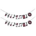 Worgeous 2 Sets Retro Record Rock And Roll Party Music Banner Garland ...