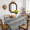 Boho Abstract Ethnic Gray Geometric Pattern Table Cloth 60x60in ...