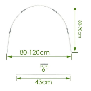 Cambaverd Greenhouse Hoops 6 Sets of 8FT Long Garden Hoops for Raised ...