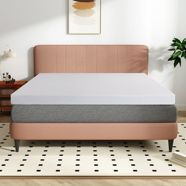 Telino 3 inch King Mattress Topper, Memory Foam Mattress Topper with ...