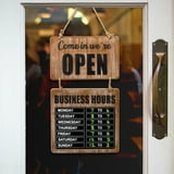 Excello Global Products Business Hours Hanging Chalkboard Rustic ...