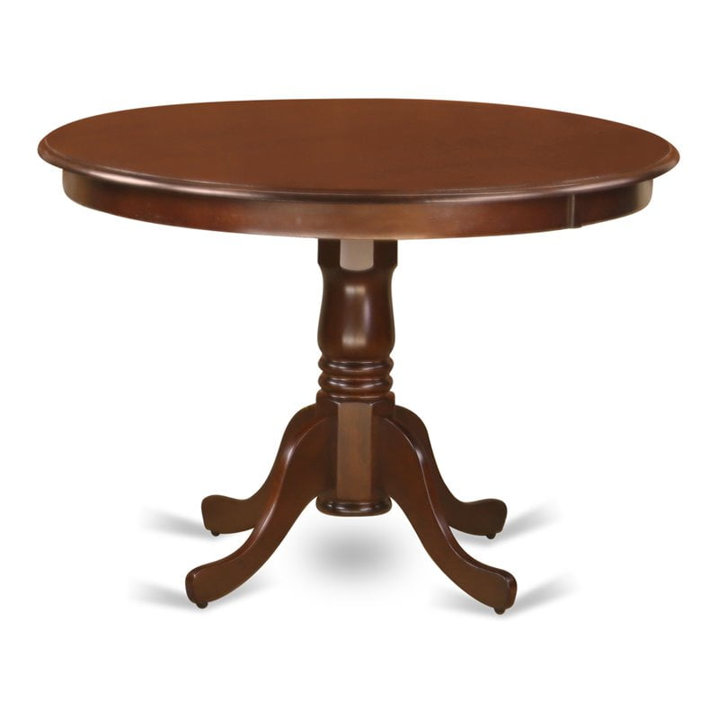 Pemberly Row Round Wood Dining Table in Mahogany - Walmart.com