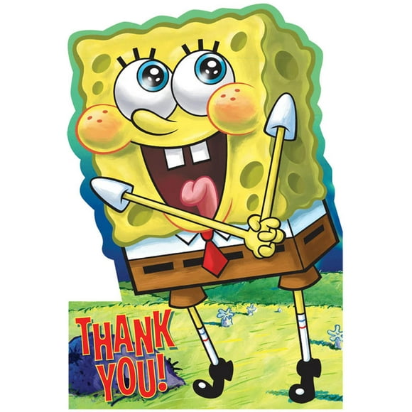 Spongebob Gift Wrap & Greeting Cards | Multicolor - Walmart.com