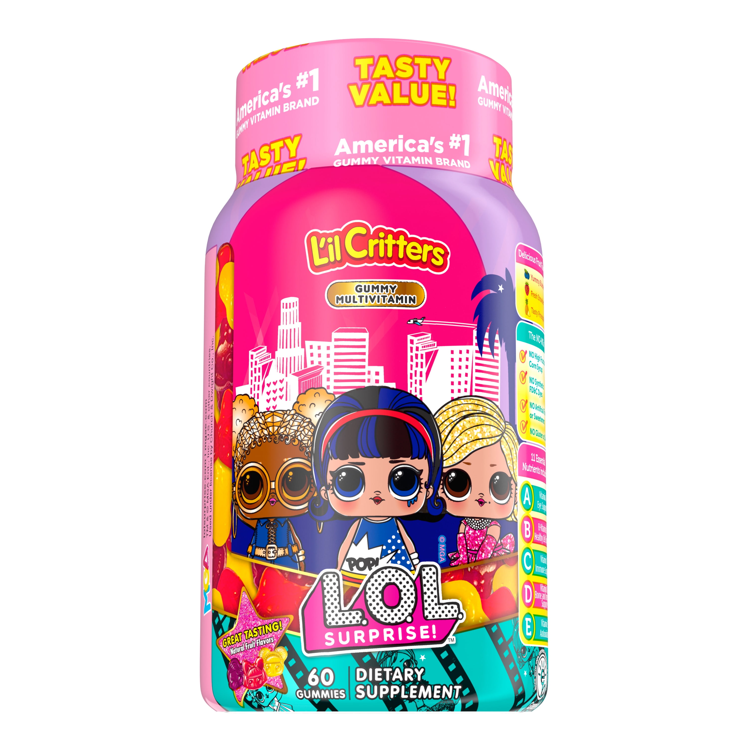 L'il Critters LOL Surprise Complete Multivitamin Gummies, 60ct ...
