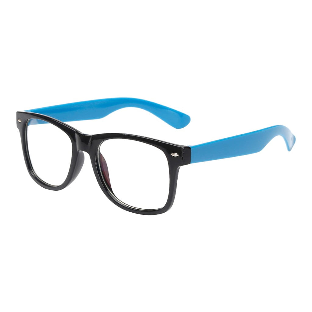 solacol Computer Glasses Blue Light Blocking Unisex Retro Round Flat ...