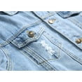 Free Shipping! LZLER Casual Jean Jacket for Men Ripped Sports Denim Jacket - Walmart.com