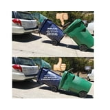 TrashTrainer Trash Can Hauler, Garbage Can Towing Straps, Works with ...