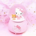 Sanrio Cute Hello Kitty Snowflake Music Box Crystal Ball Birthday Gift ...
