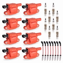 ISA 8 Ignition Coil and 8 Champion Platinum Spark Plug with Wire Set ...