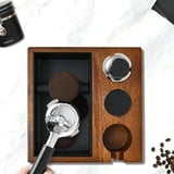 Coffee Bar Organizer, Wood Coffee Station with 3 Removable Dividers ...