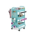 Simply Tidy Gramercy Metal Craft Storage Trolley with Mesh Trays and ...