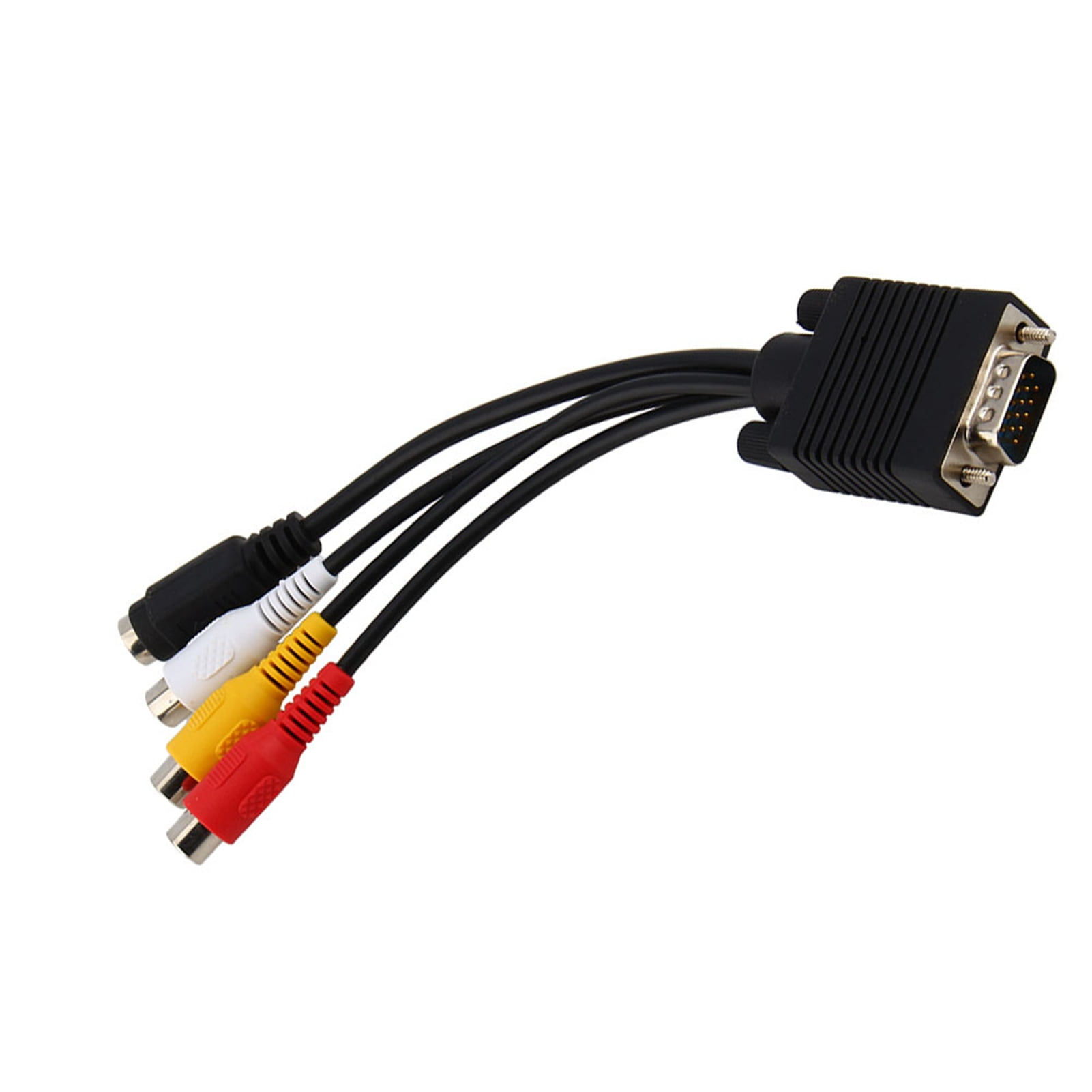 Adaptador VGA A AV Conector Convertidor De TV SVGA S Video 3 | Walmart en línea