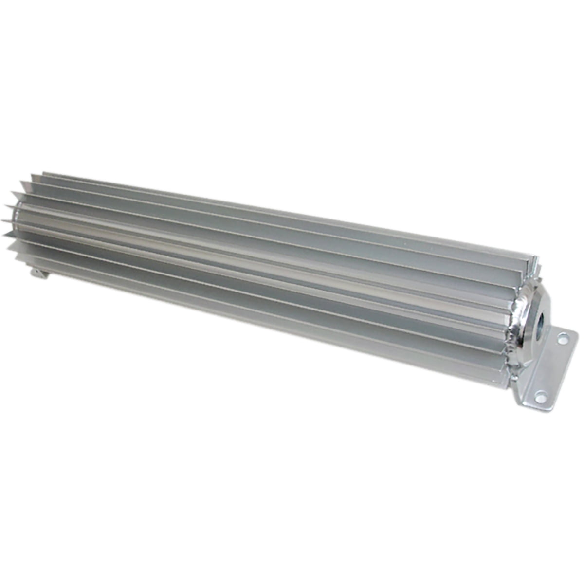 12" Finned Dual Line Aluminum Transmission Cooler Fits Chevy Ford Mopar ...