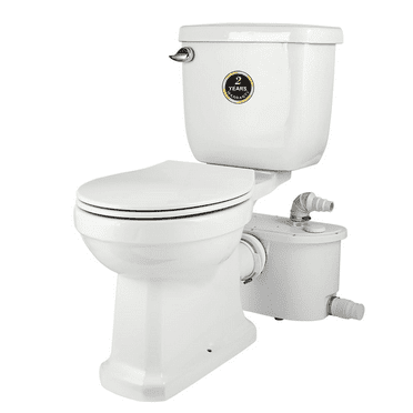 Macerating Toilet | Two-piece Upflush Toilet System With Macerator Pump ...