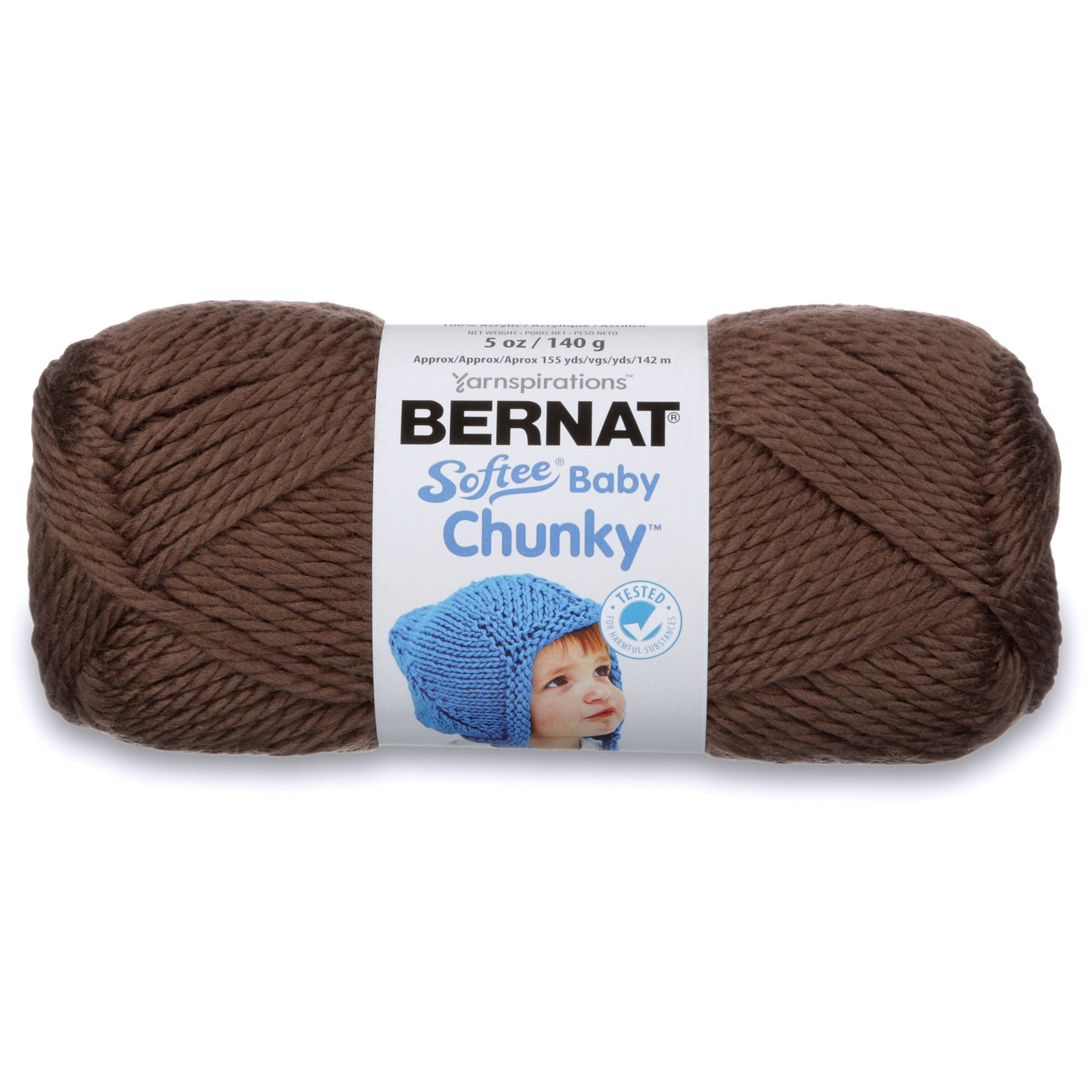 Bernat Softee Baby Chunky Yarn (140G/5Oz), Teddy Brown - Walmart.com