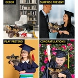 DolliBu Brownish Lying Moose Graduation Plush Toy - Super Soft Moose ...