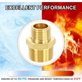 2 Pack Male to Adapters, 3/4" MNPT x 1/2" Hex Nipple Pipe Extension ...