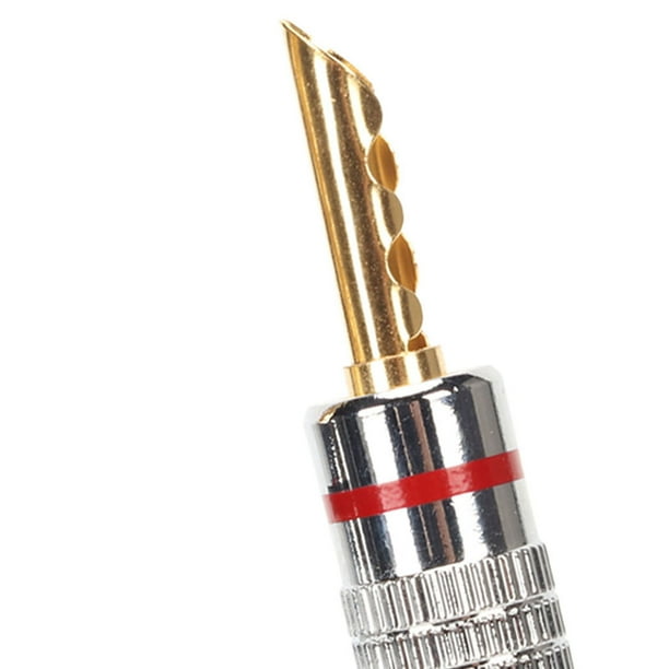 Serrated Banana Plug, Screw Pressing Banana Plug 2 Pairs For Bar ...
