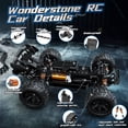 WonderStone 1:14 RC Cars, 40+KM/H 4WD Remote Control Monster Truck with ...