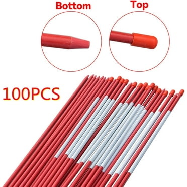 HOSTIC 50 Packs Driveway Reflectors Safety Marker Fiberglass Snow ...
