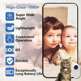 Cat Camera Collar with 8GB Memory Card Wireless Small Sports Cam with ...
