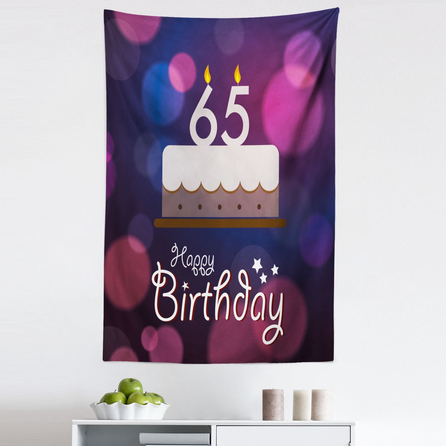 Birthday Tapestry, Party Ceremony Art Cake Hand Writing Calligraphy ...