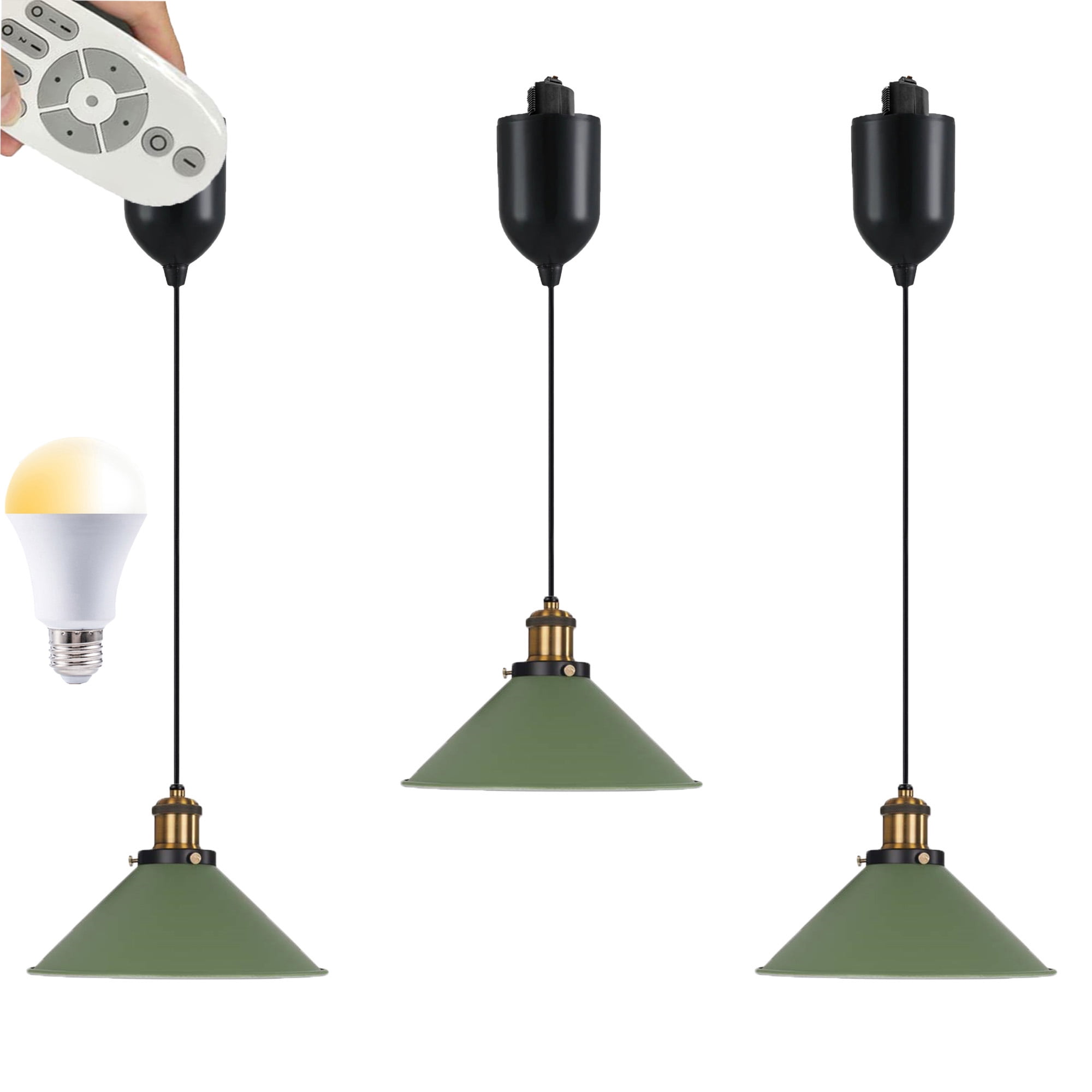 FSLiving Adjustable Levitate Track Pendant Light H-Type Retractable ...