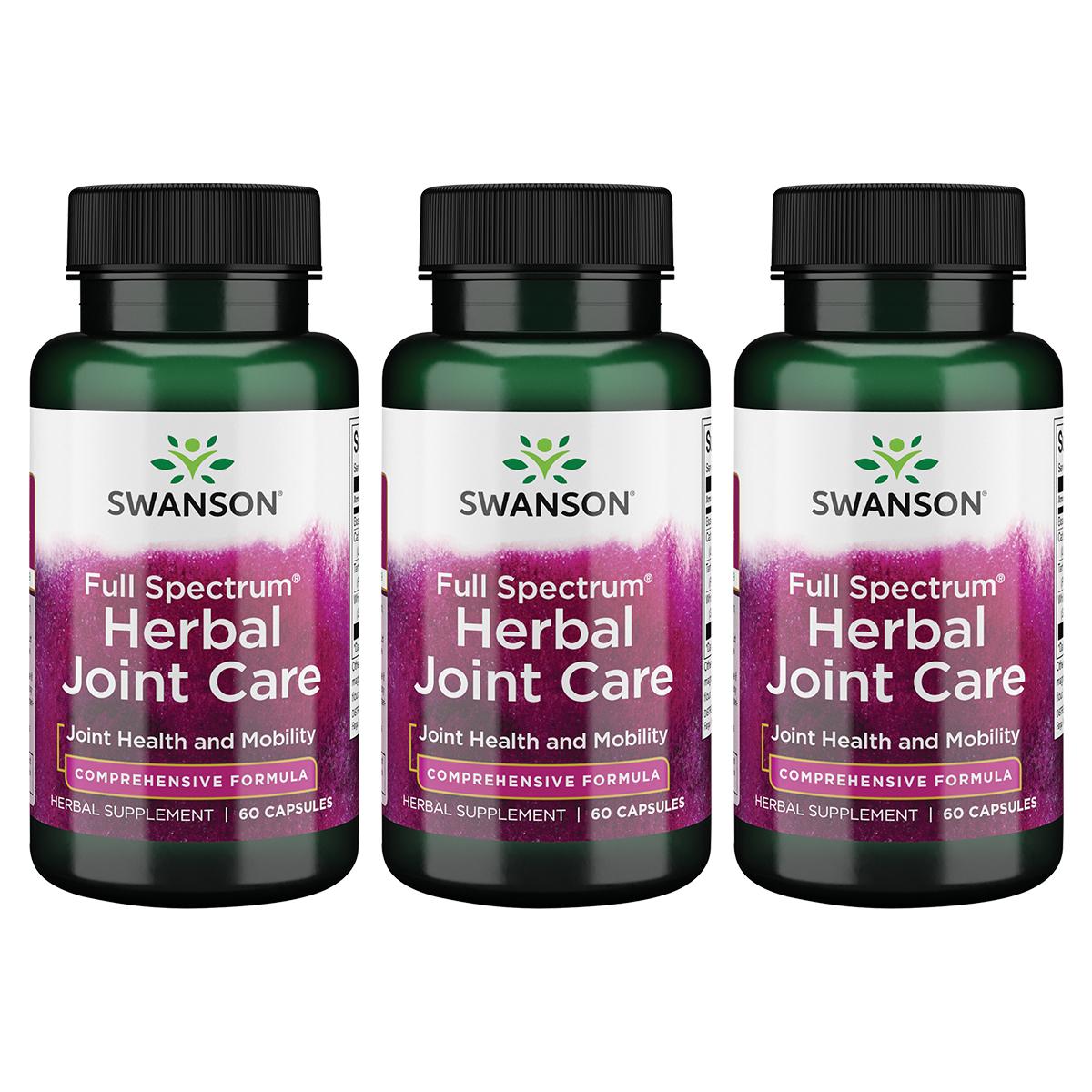 Swanson Full Spectrum Herbal Joint Care 60 Caps 3 Pack - Walmart.com