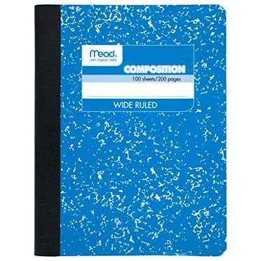 Mead Composition Notebook, Wide Ruled, 100 Sheets, 6 Pack (09910 ...