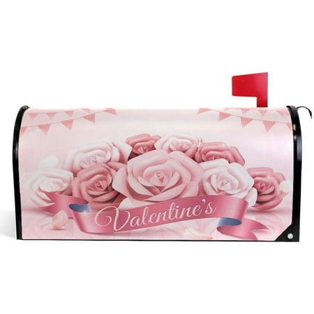 Rose Bouquet Flowers Ribbon Mailbox Cover Romantic Valentine's Day ...