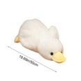 EDHITNR Cute White Duck Plush Toy, Soft Cotton Sleeping Soothing Goose ...