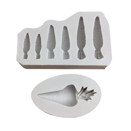 New large carrot mold - Small carrot-shaped cake decorates the mold ...