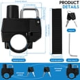 2 Pack Motorcycle Helmet Lock Helmet Holder Hook for 7/8" Handlebar ...