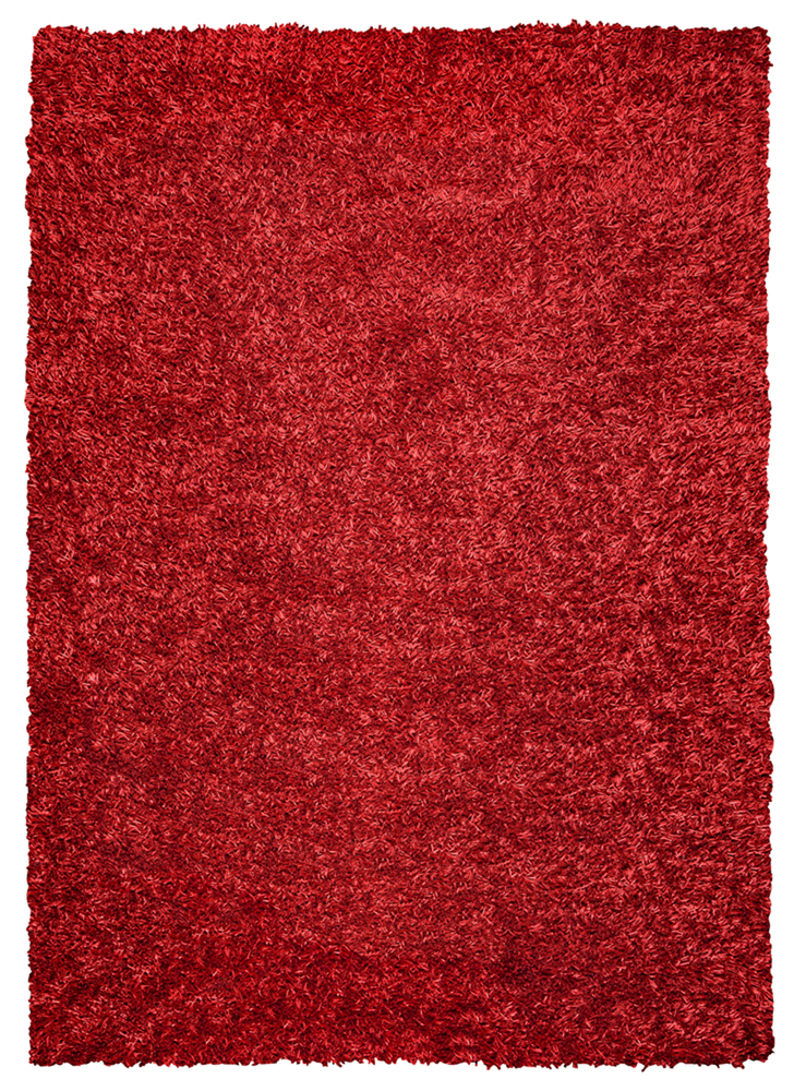 Gatney Rugs Peninsula Shag Area Rug KM2310 Red Lustrous Single-Color 8 ...