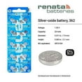 362 Watch battery - Strip of 5 Batteries - Walmart.com