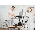 FEZIBO Adjustable Height Standing Desk Converter for Dual Monitor ...