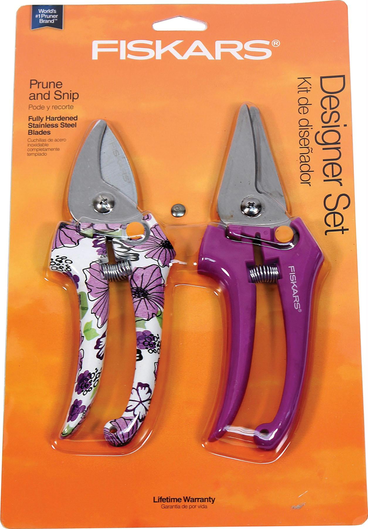 Fiskars Brands-cutting P-Bypass Pruner And Snip Designer Set- Assorted ...