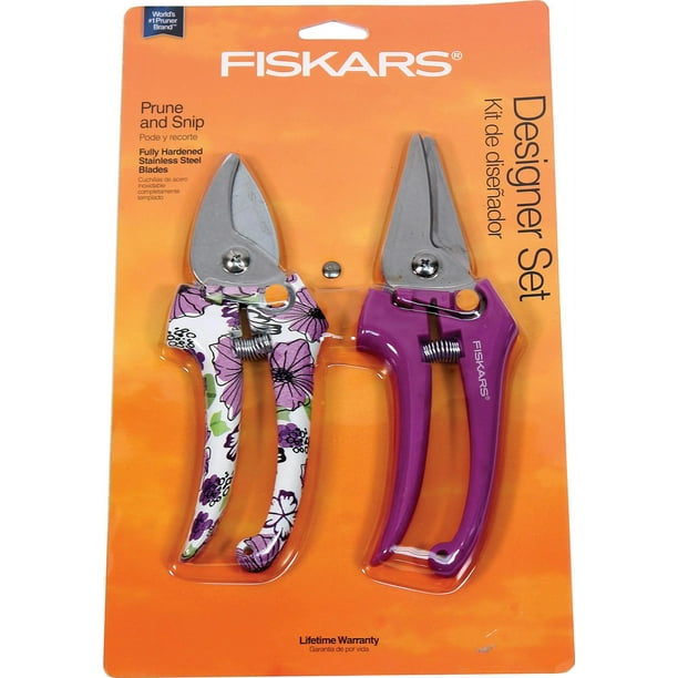 Fiskars Brands-cutting P-Bypass Pruner And Snip Designer Set- Assorted ...