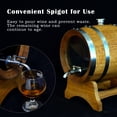 15 Liter Visualized Oak Aging Barrel with Stand, Bung & Spigot, Wooden ...