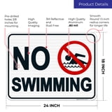 No Swimming Sign, Pool Sign, - Walmart.com