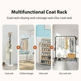 "CATGOOD Free Standing Hanging Clothes Rack, Black Metal Garment Rack ...
