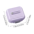 7 Day Portable Travel Pill Case with Sliding Reminder Cute Suitcase ...